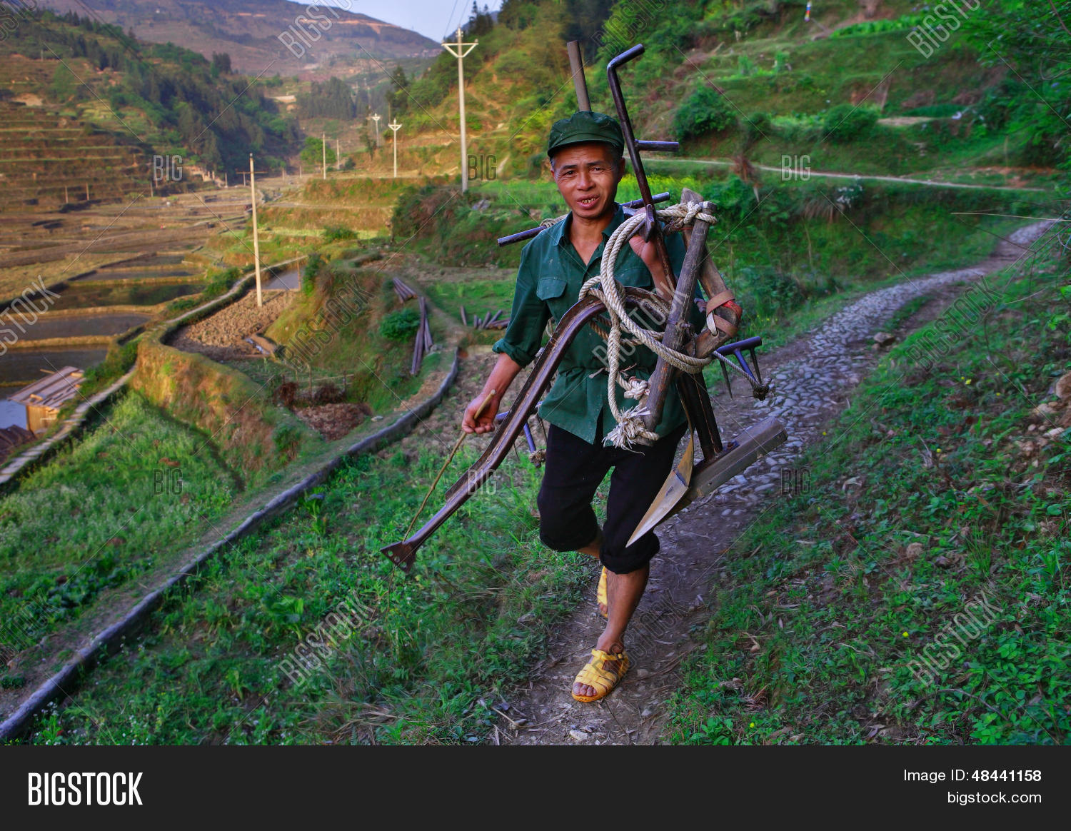 Chinese Peasant Image & Photo (Free Trial) | Bigstock