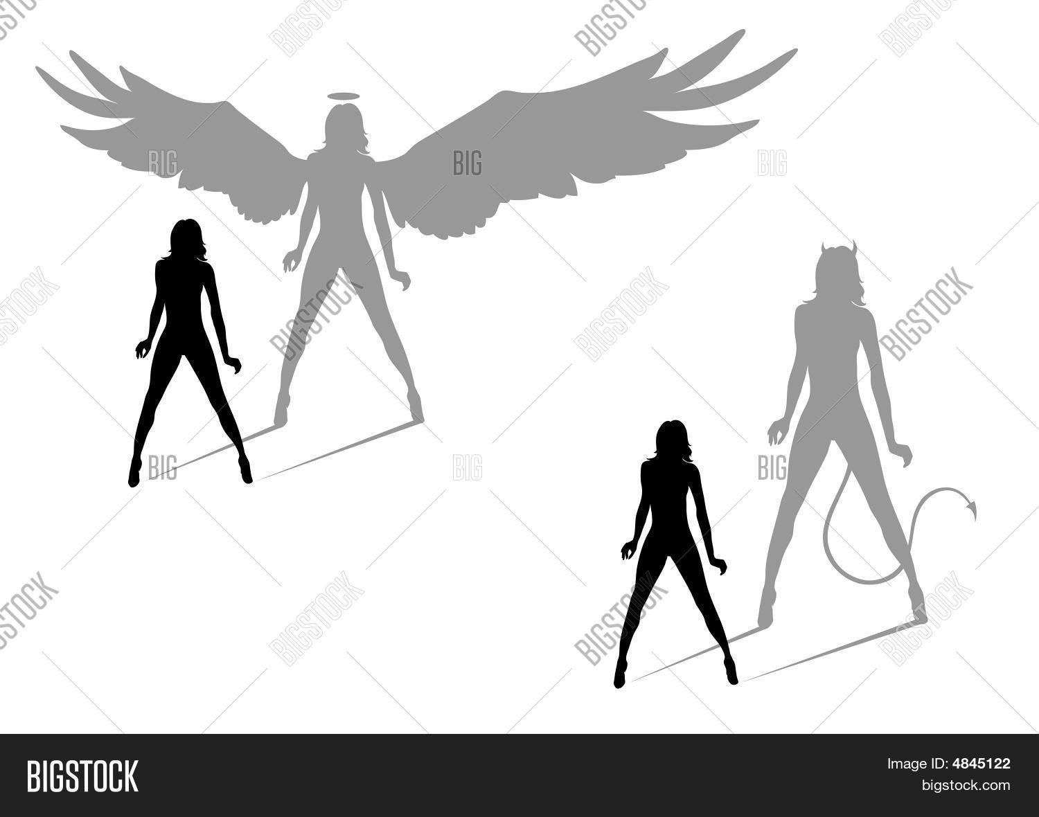 Angel Devil Vector & Photo | Bigstock