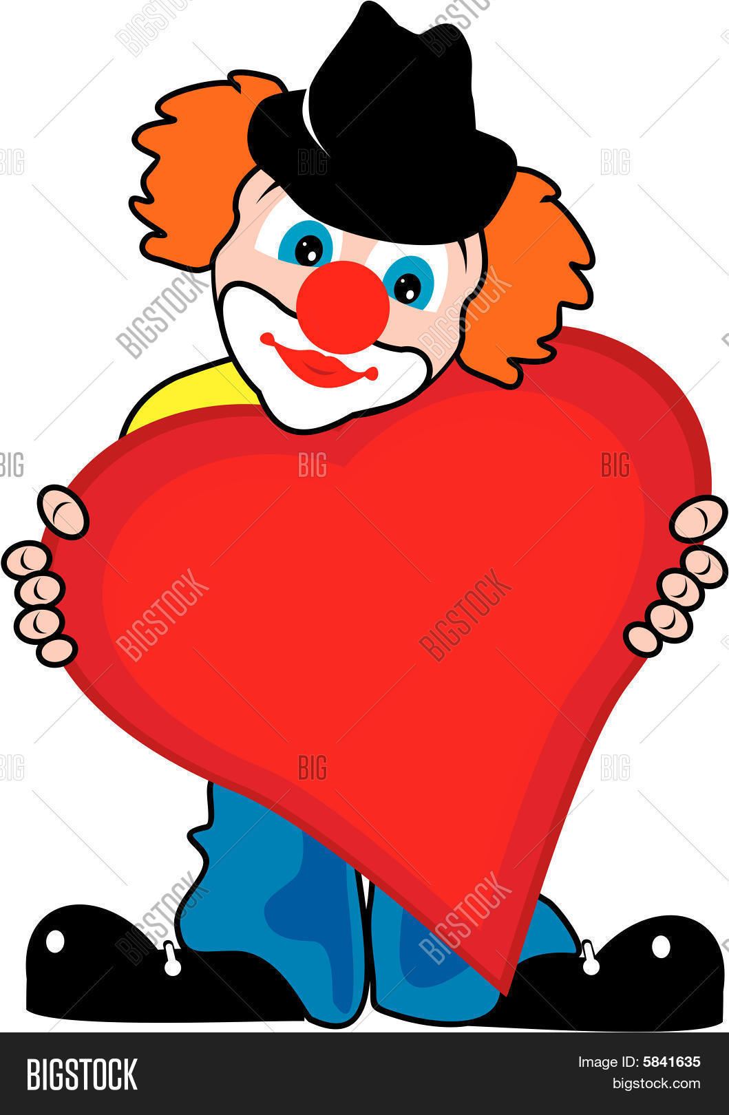 Small Clown Big Heart Vector & Photo (Free Trial) | Bigstock