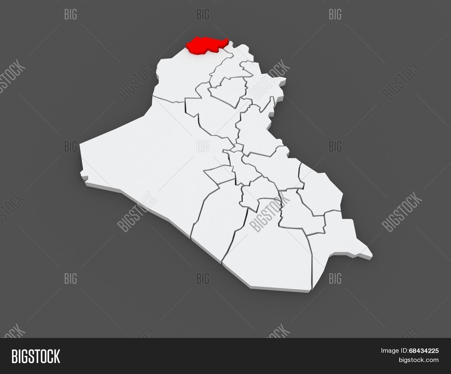 Map Dohuk. Iraq. 3d Image & Photo (Free Trial) | Bigstock
