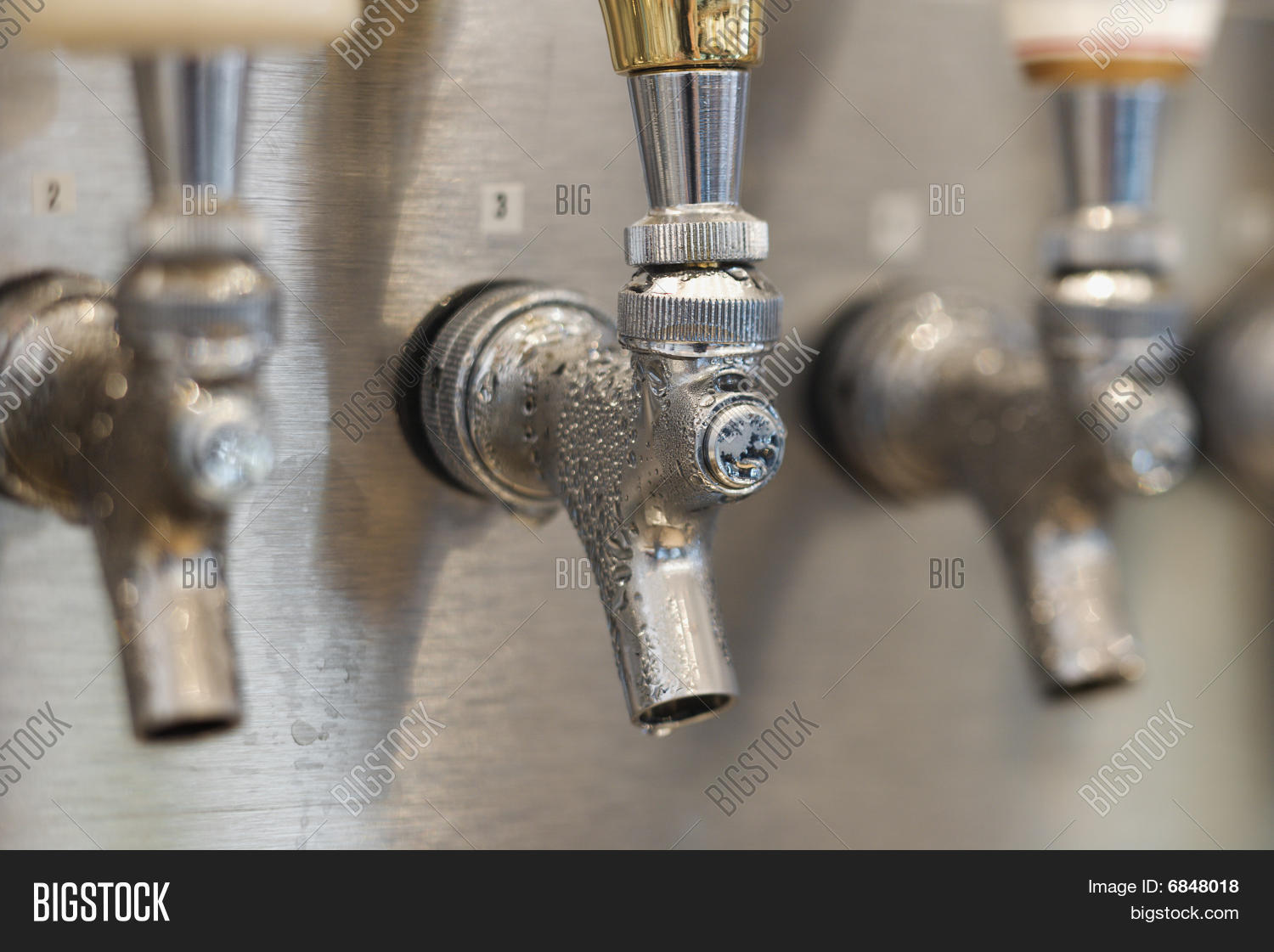 Trio Beer Tap Spouts Image & Photo (Free Trial) | Bigstock
