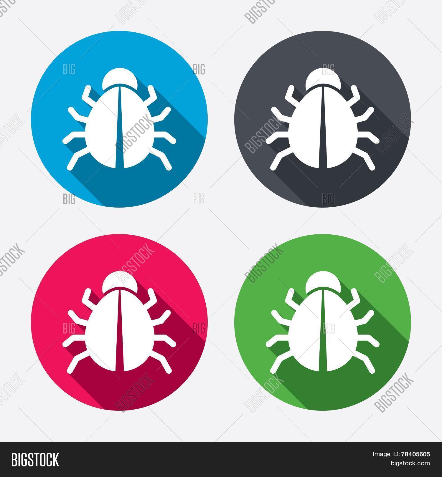 Bug Sign Icon. Virus Vector & Photo (Free Trial) | Bigstock