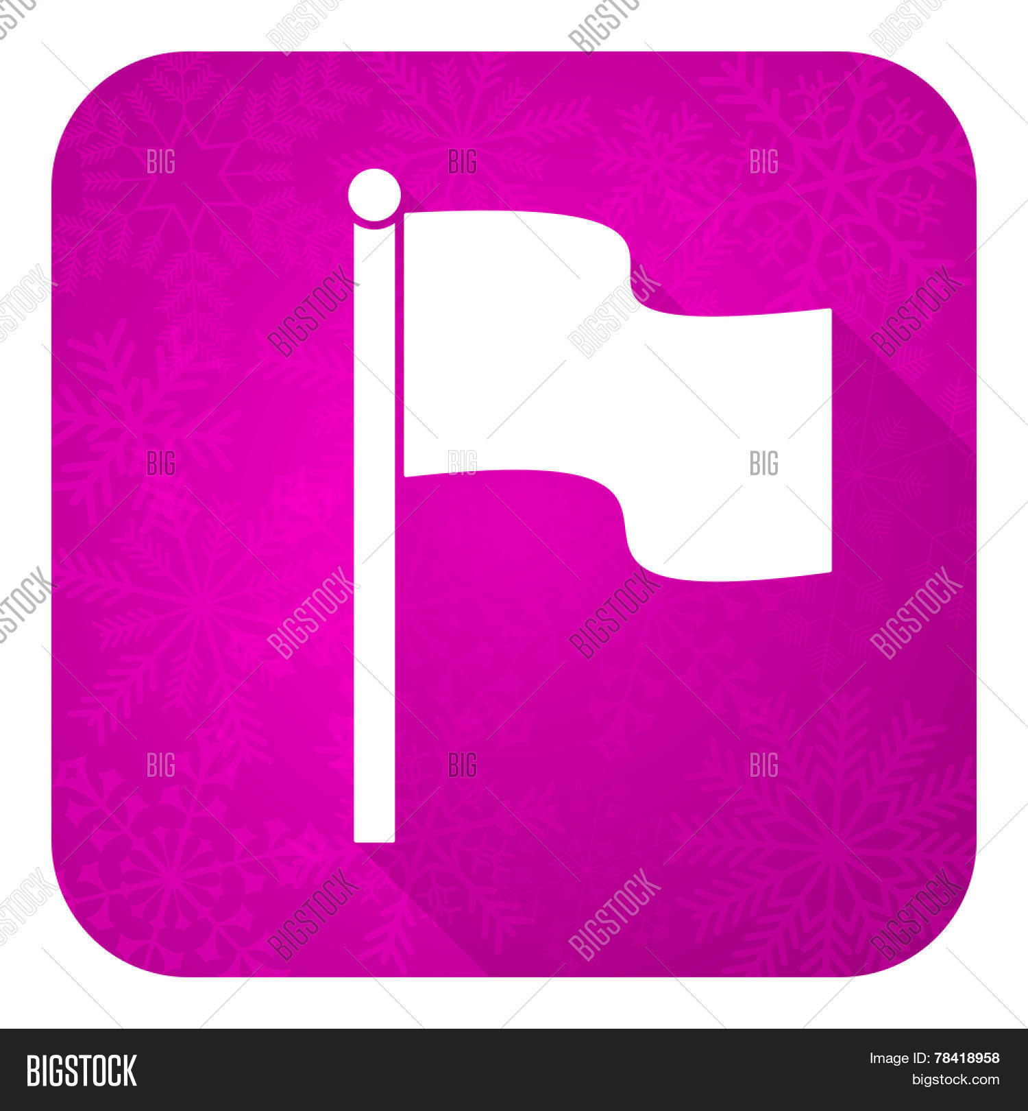 Flag Violet Flat Icon Image & Photo (Free Trial) | Bigstock