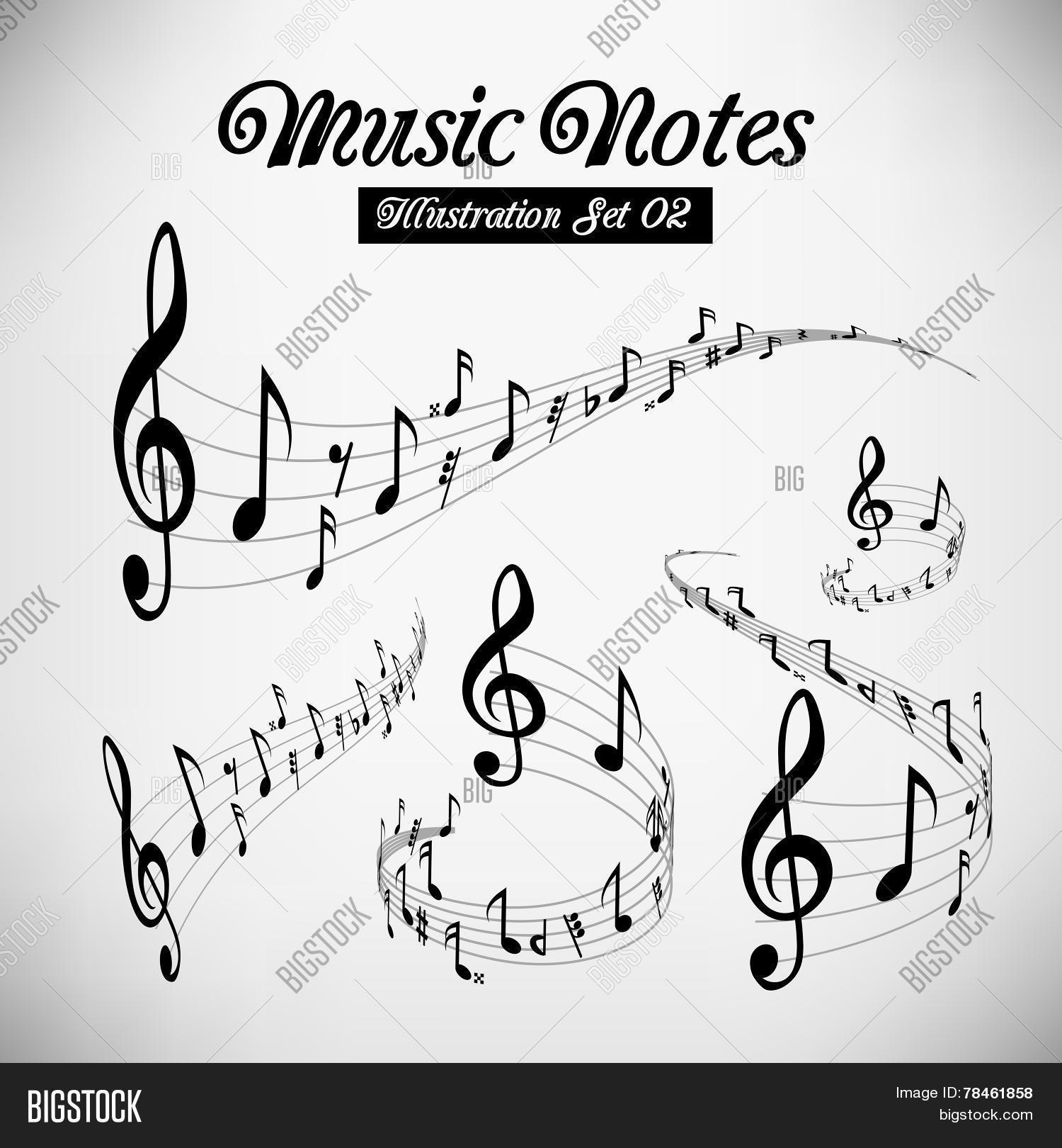 Musical Staves Vector & Photo (Free Trial) | Bigstock