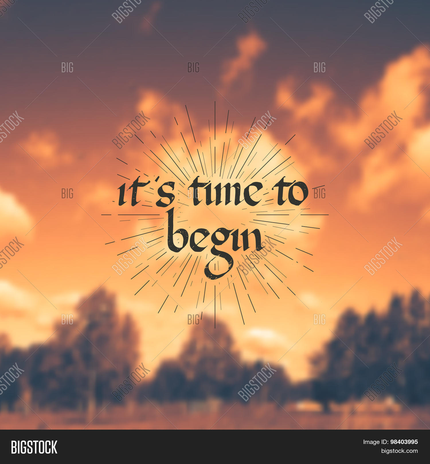 Time Begin - Vector & Photo (Free Trial) | Bigstock