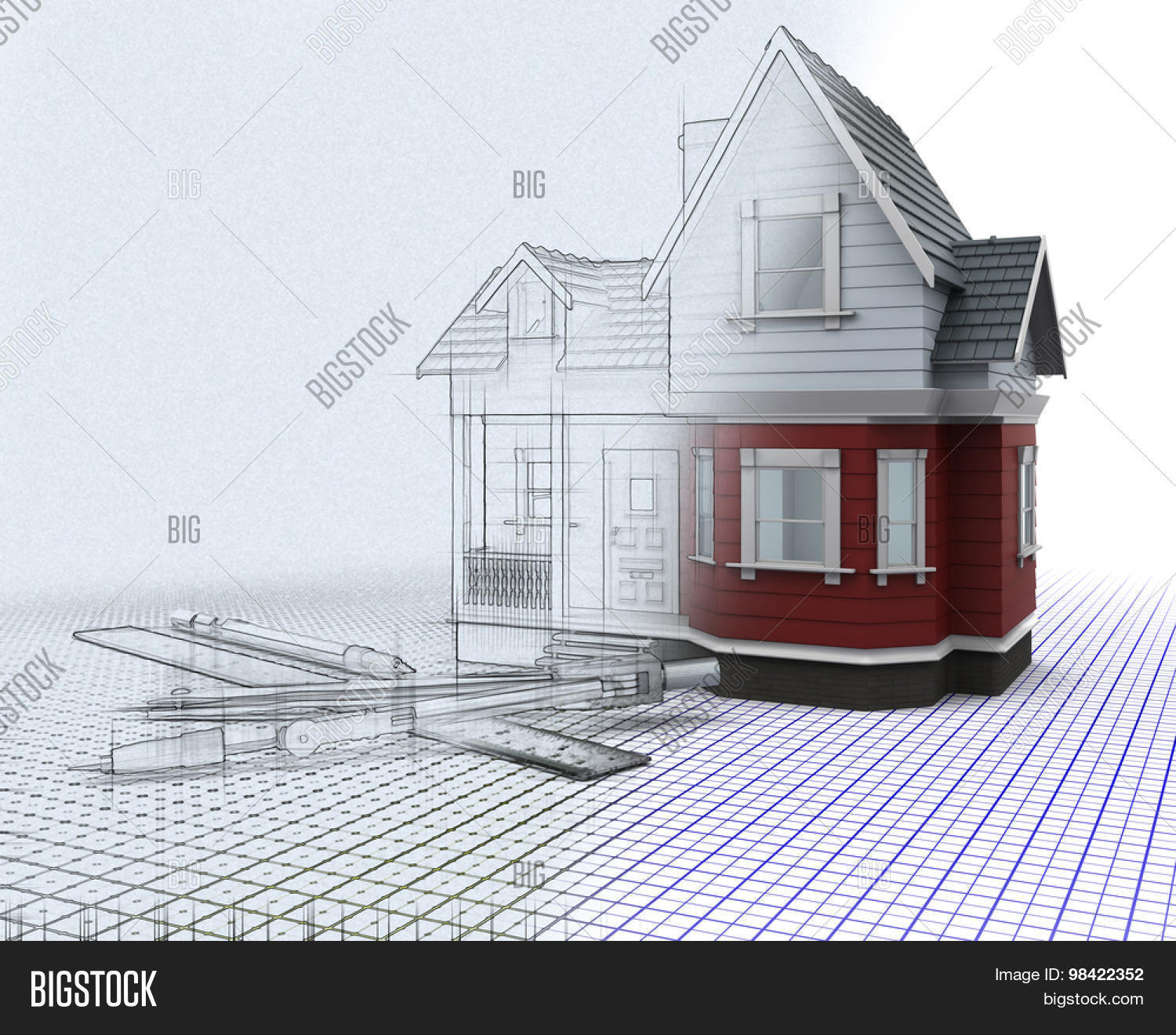 3D Render Timber House Image & Photo (Free Trial) | Bigstock