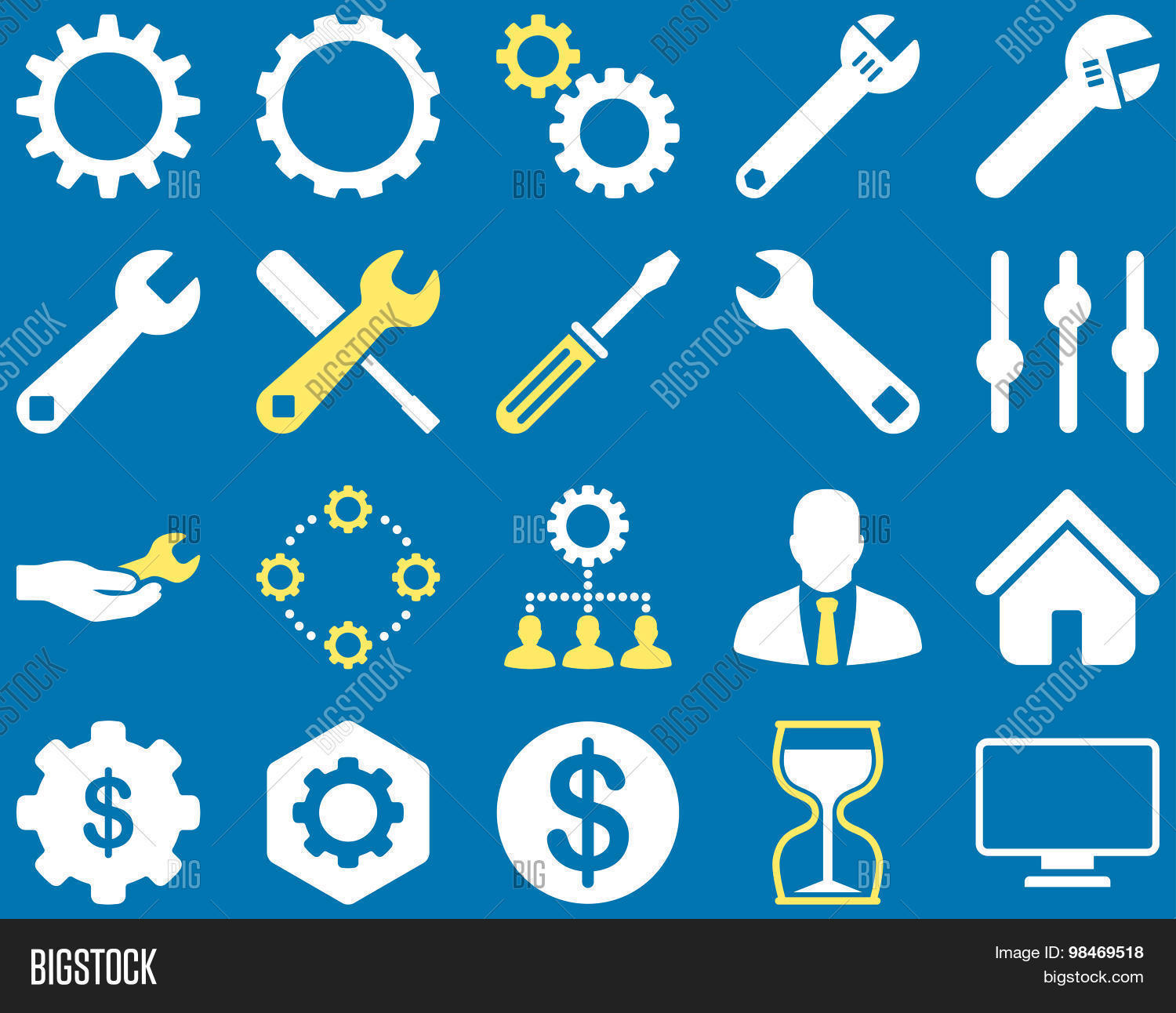 Settings Tools Icons Vector & Photo (Free Trial) | Bigstock