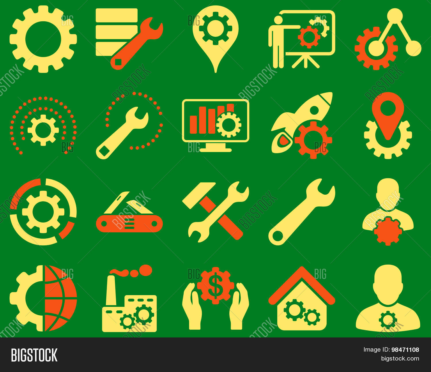 Settings Tools Icons Vector & Photo (Free Trial) | Bigstock