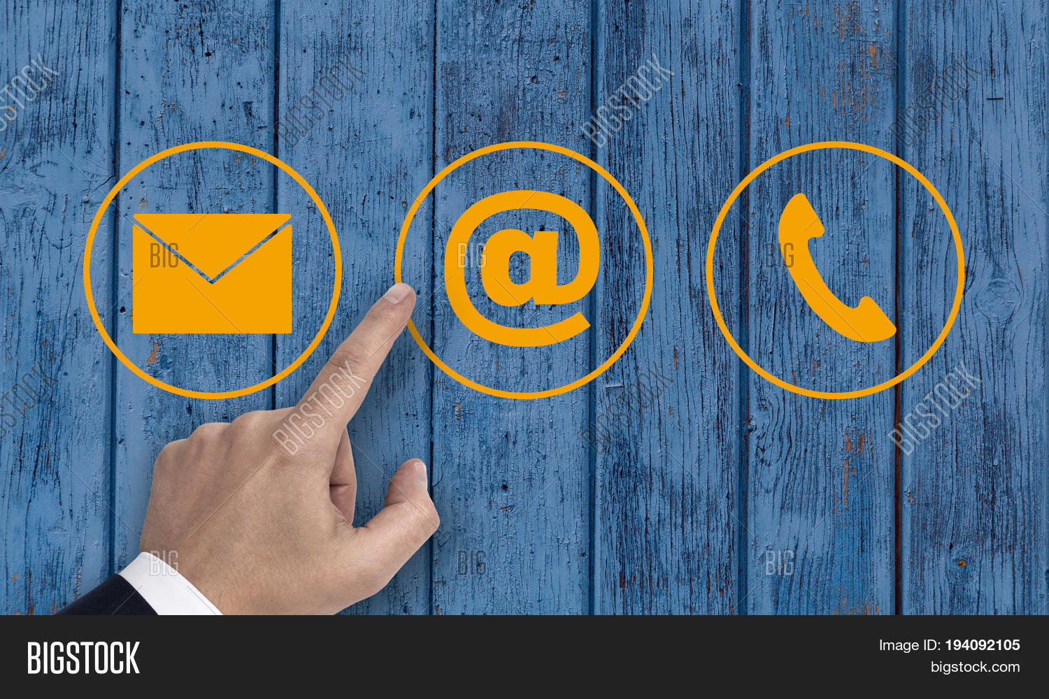 Hand Pointing Contact Image & Photo (Free Trial) | Bigstock