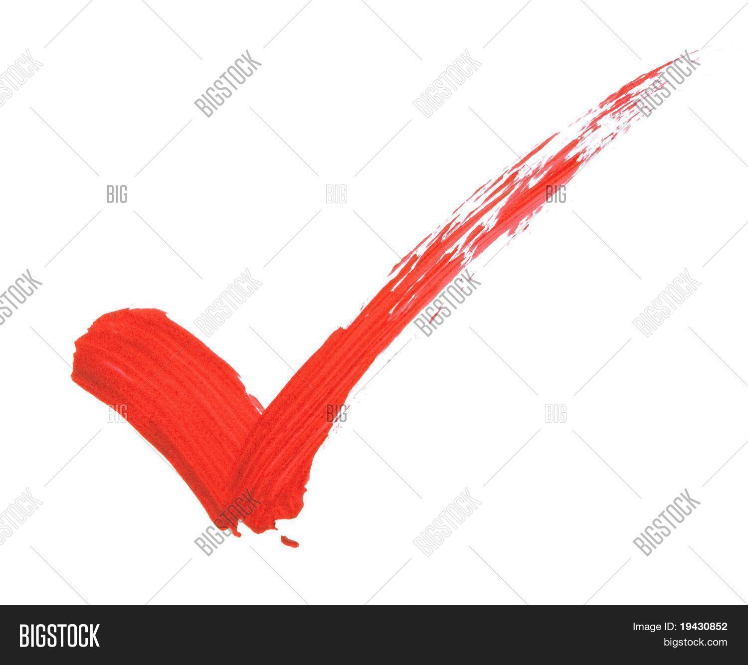 Check Mark Red Bold Image & Photo (Free Trial) | Bigstock