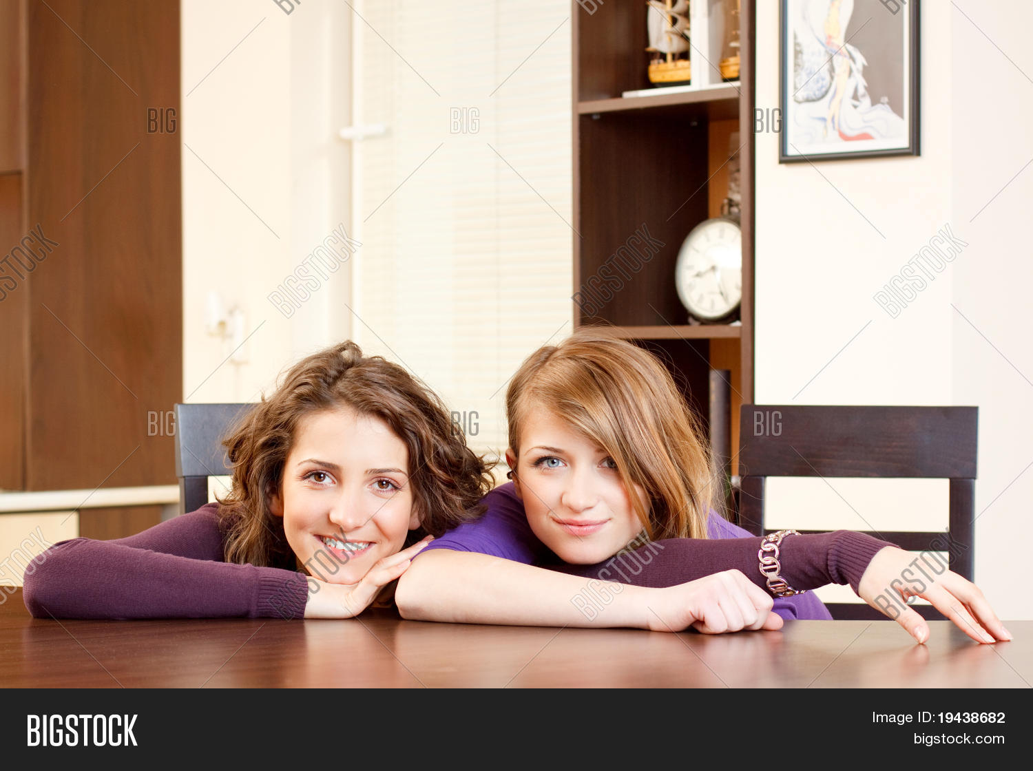 Portrait Two Girls Image & Photo (Free Trial) | Bigstock