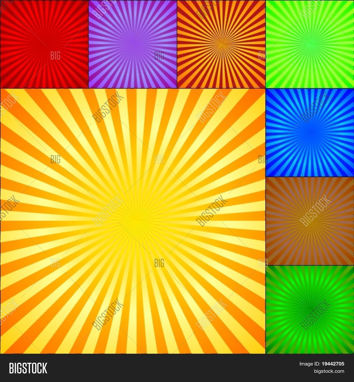 Retro Radial Vector & Photo (Free Trial) | Bigstock