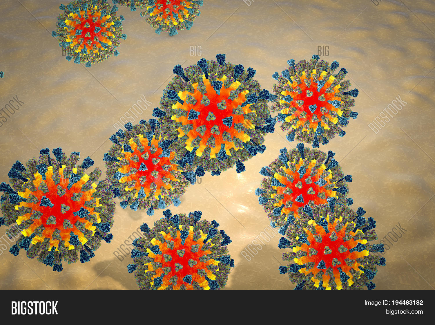Measles Virus. 3D Image & Photo (Free Trial) | Bigstock