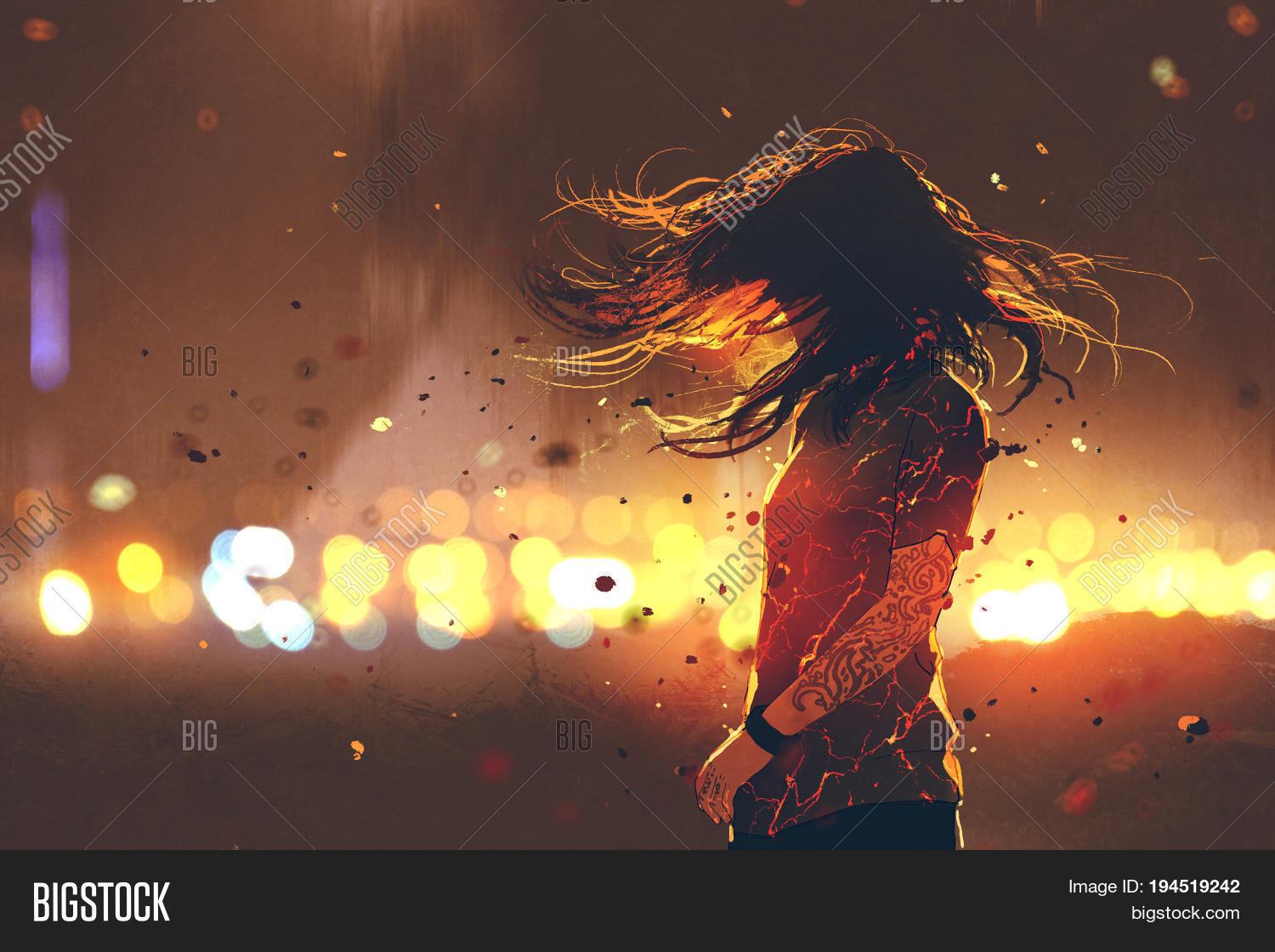 Scene Woman Cracked Image & Photo (Free Trial) | Bigstock