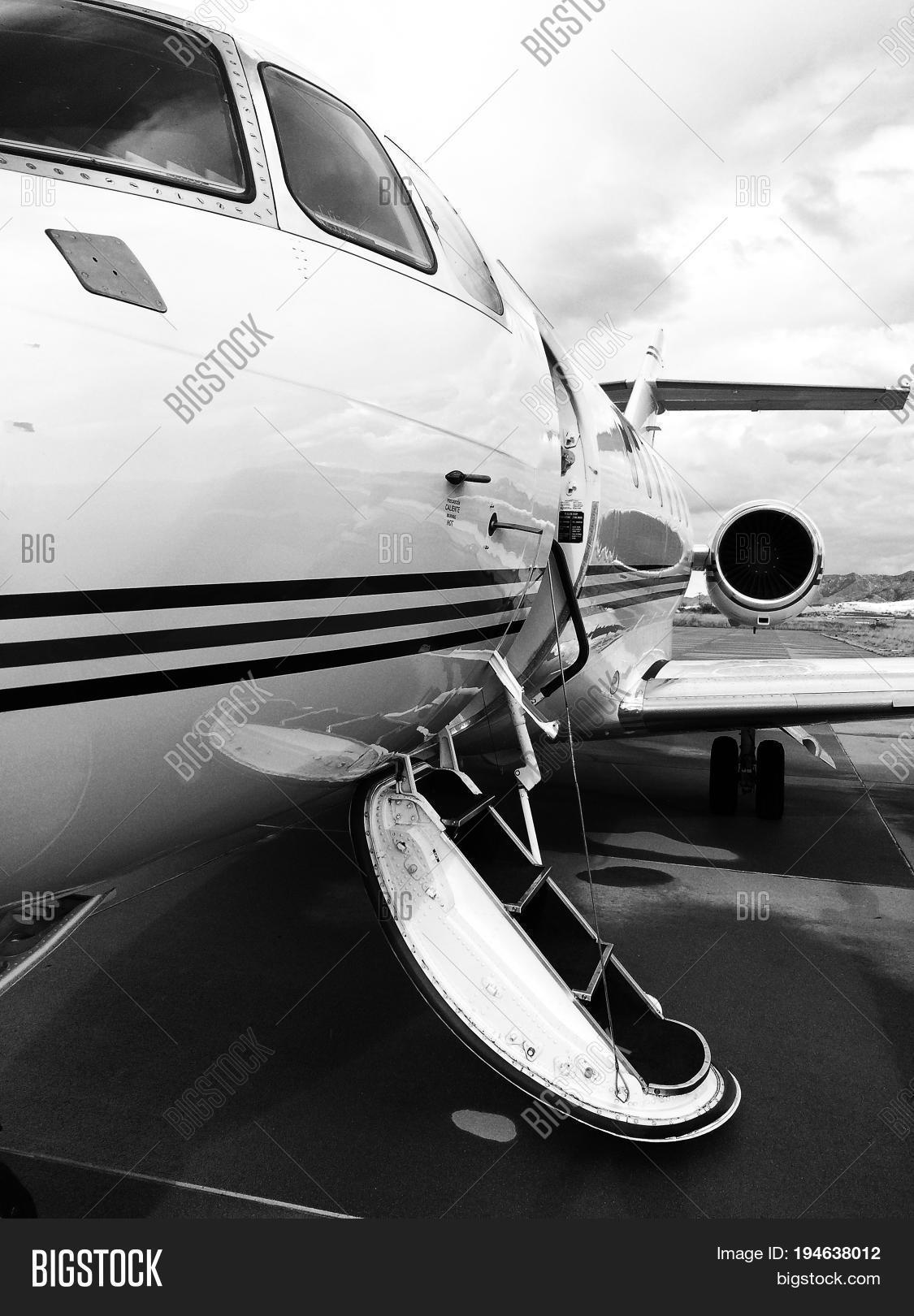 Private Jet Sitting On Image & Photo (Free Trial) | Bigstock