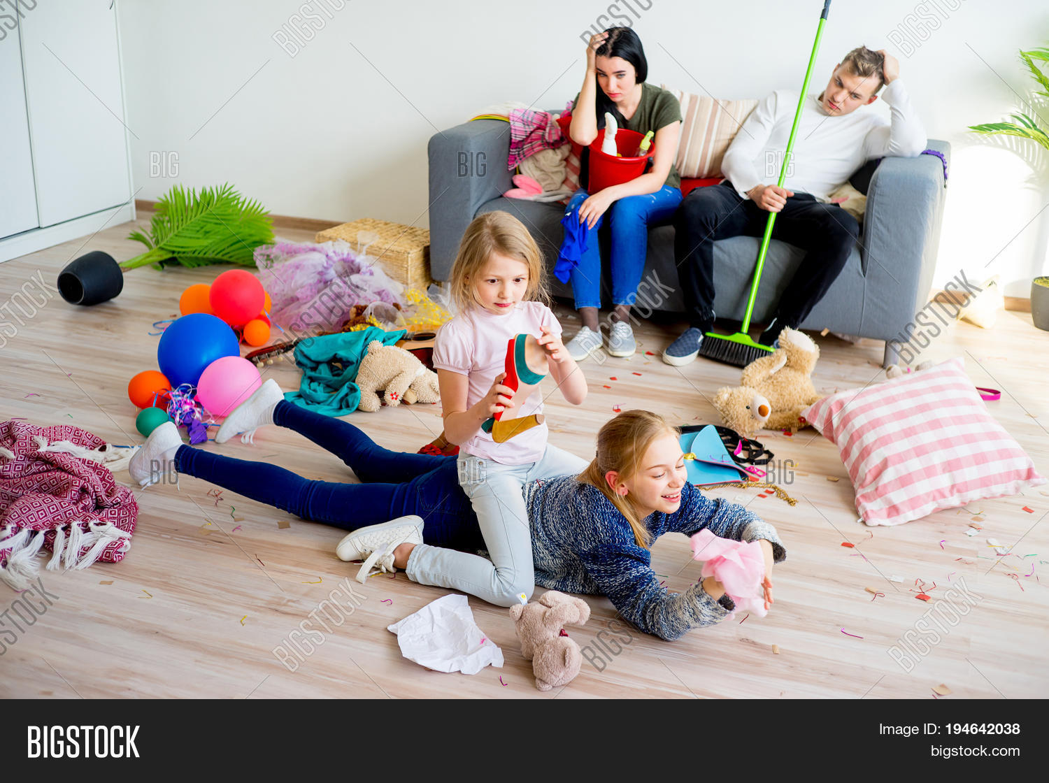 Two Sisters Romping Image & Photo (Free Trial) | Bigstock