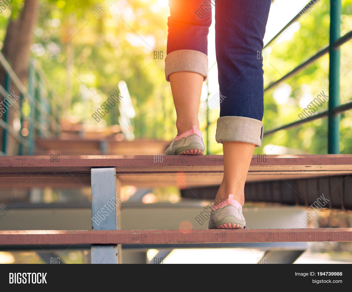 Pretty Woman Stepping Image & Photo (Free Trial) | Bigstock