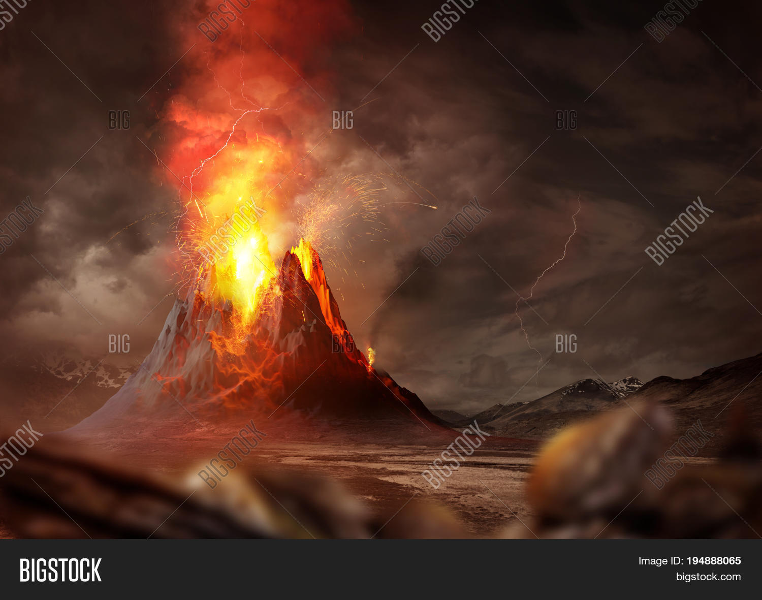 Massive Volcano Image & Photo (Free Trial) | Bigstock