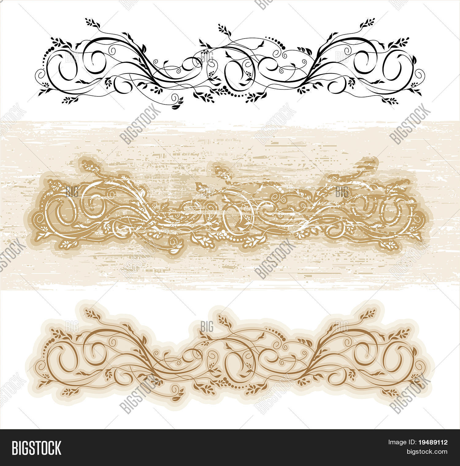 Vector Swirl. Three Vector & Photo (Free Trial) | Bigstock