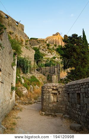 Ruins Kotor's Castle Image & Photo (Free Trial) | Bigstock