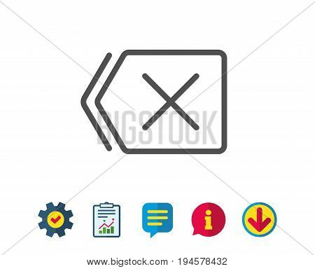 Vector y foto Delete Line Icon. (prueba gratis) | Bigstock