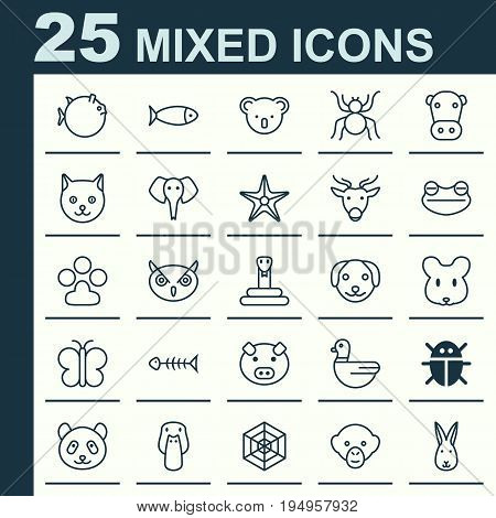 Zoology Icons Set. Vector & Photo (Free Trial) | Bigstock