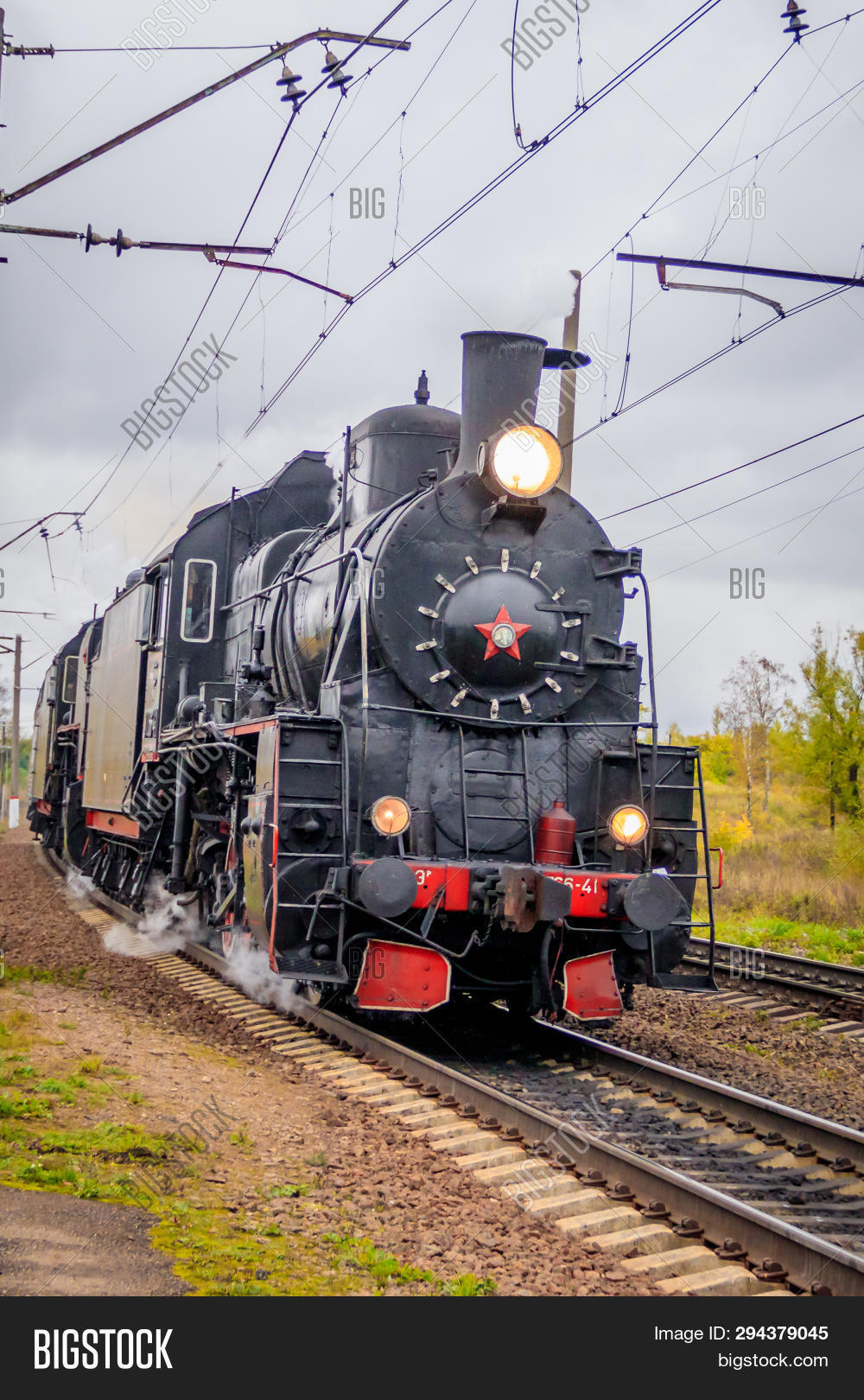 Old Russian Locomotive Image & Photo (Free Trial) | Bigstock