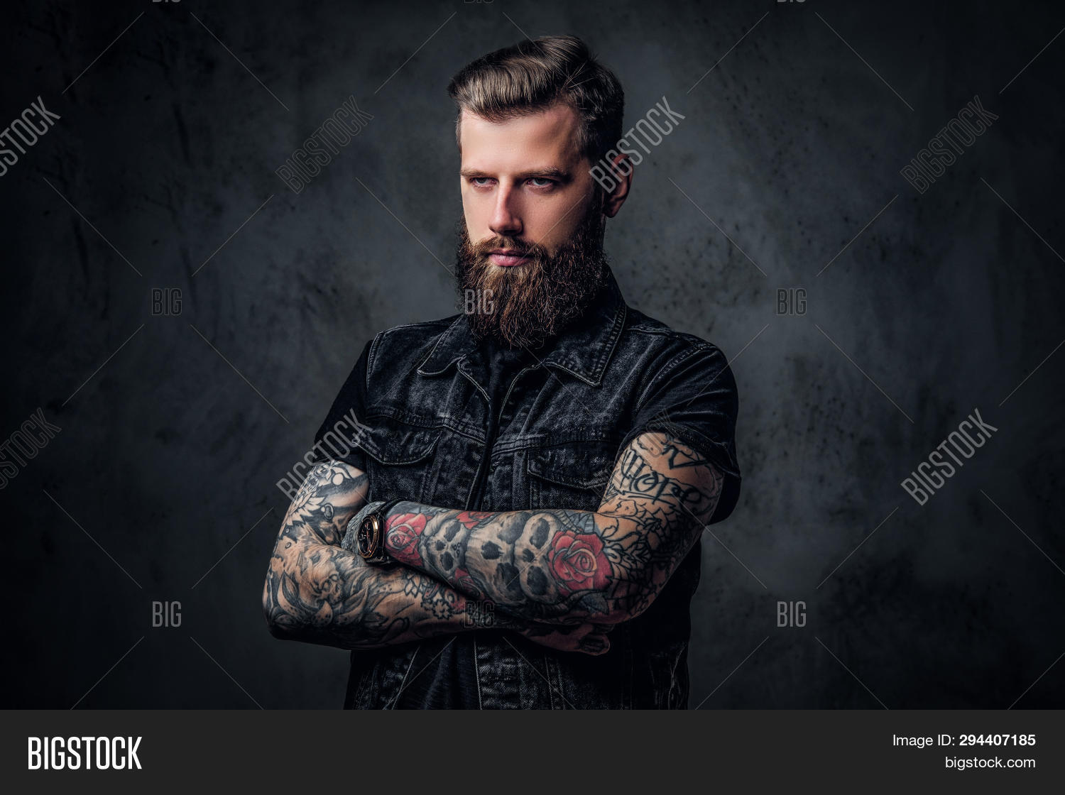 Portrait Tattooed Man Image & Photo (Free Trial) | Bigstock