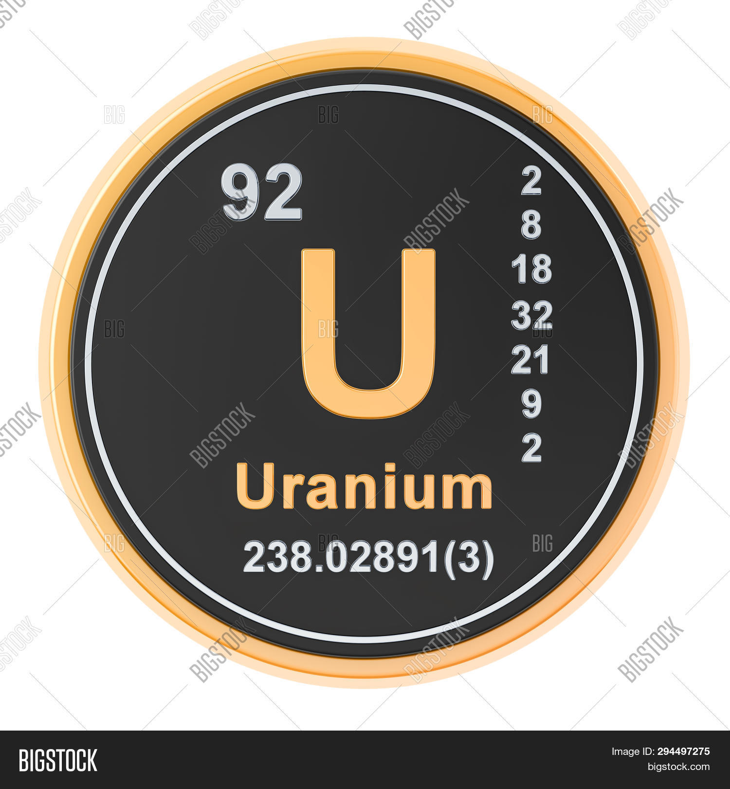 Imagen y foto Uranium U Chemical (prueba gratis) | Bigstock