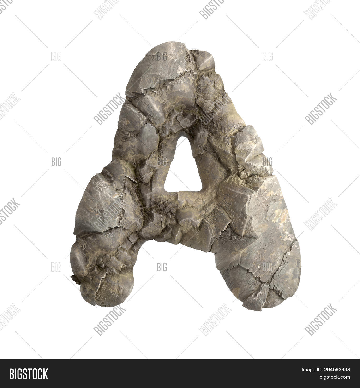Rock Letter - Capital Image & Photo (Free Trial) | Bigstock