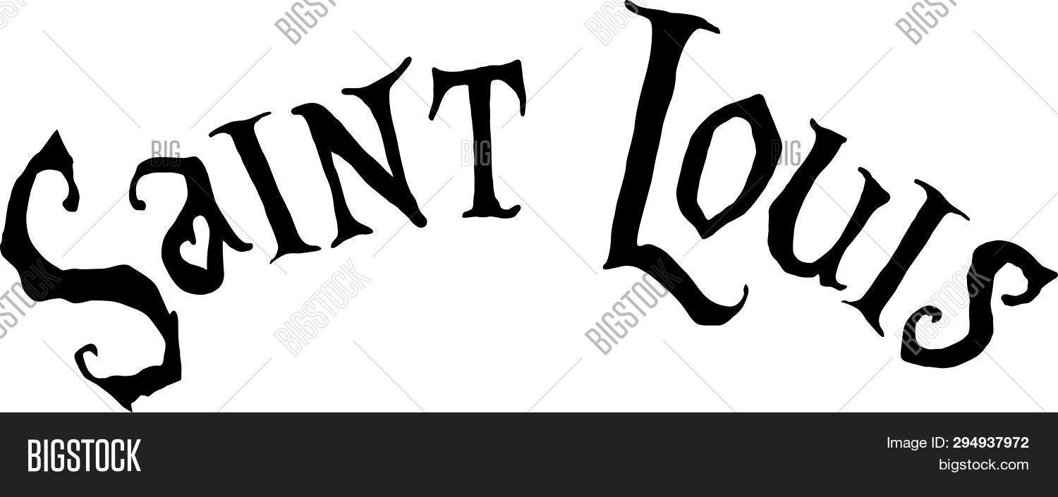 Vector y foto Saint Louis Text (prueba gratis) | Bigstock