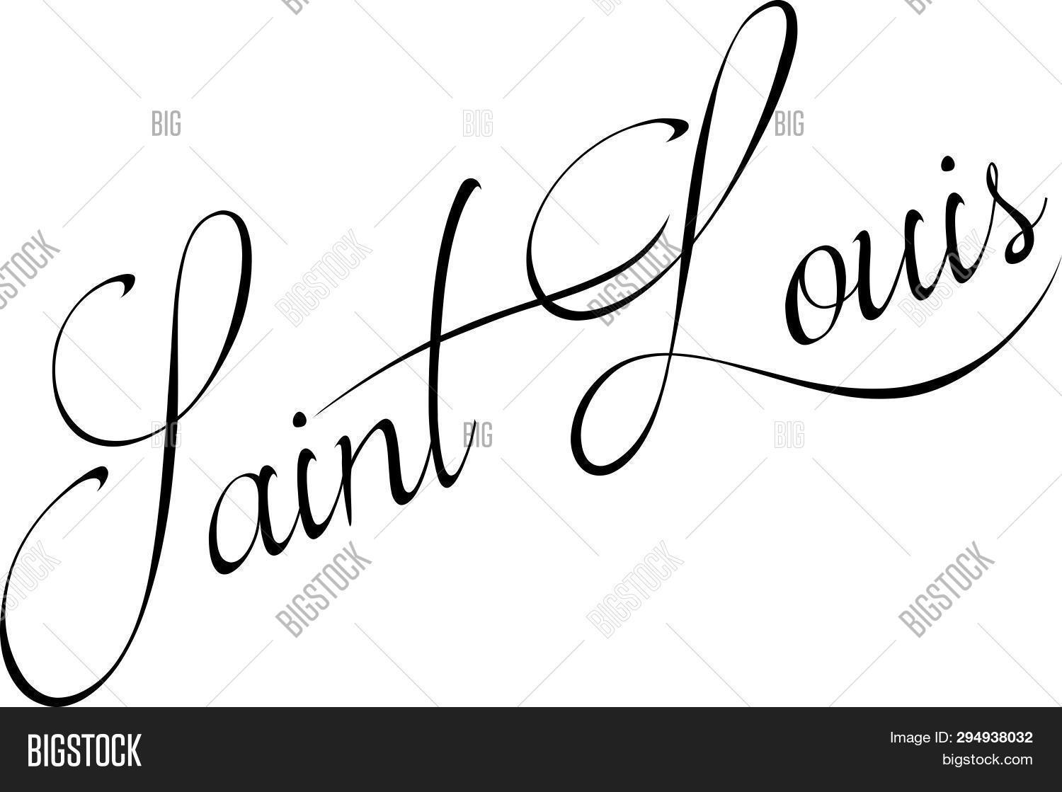 Vector y foto Saint Louis Text (prueba gratis) | Bigstock