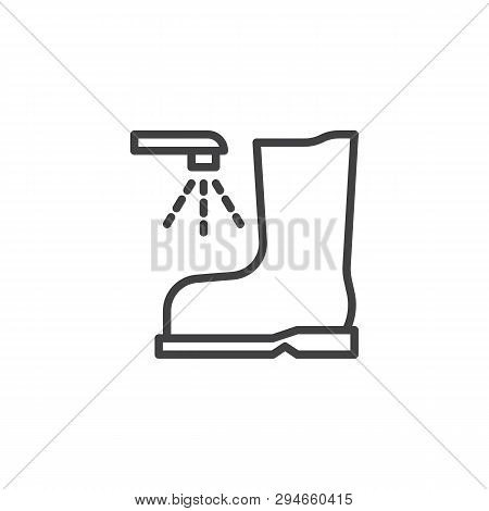 Wash Your Shoes Line Vector & Photo (Free Trial) | Bigstock