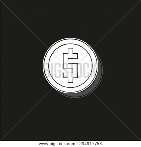 Dollar Coin Icon. Vector & Photo (Free Trial) | Bigstock