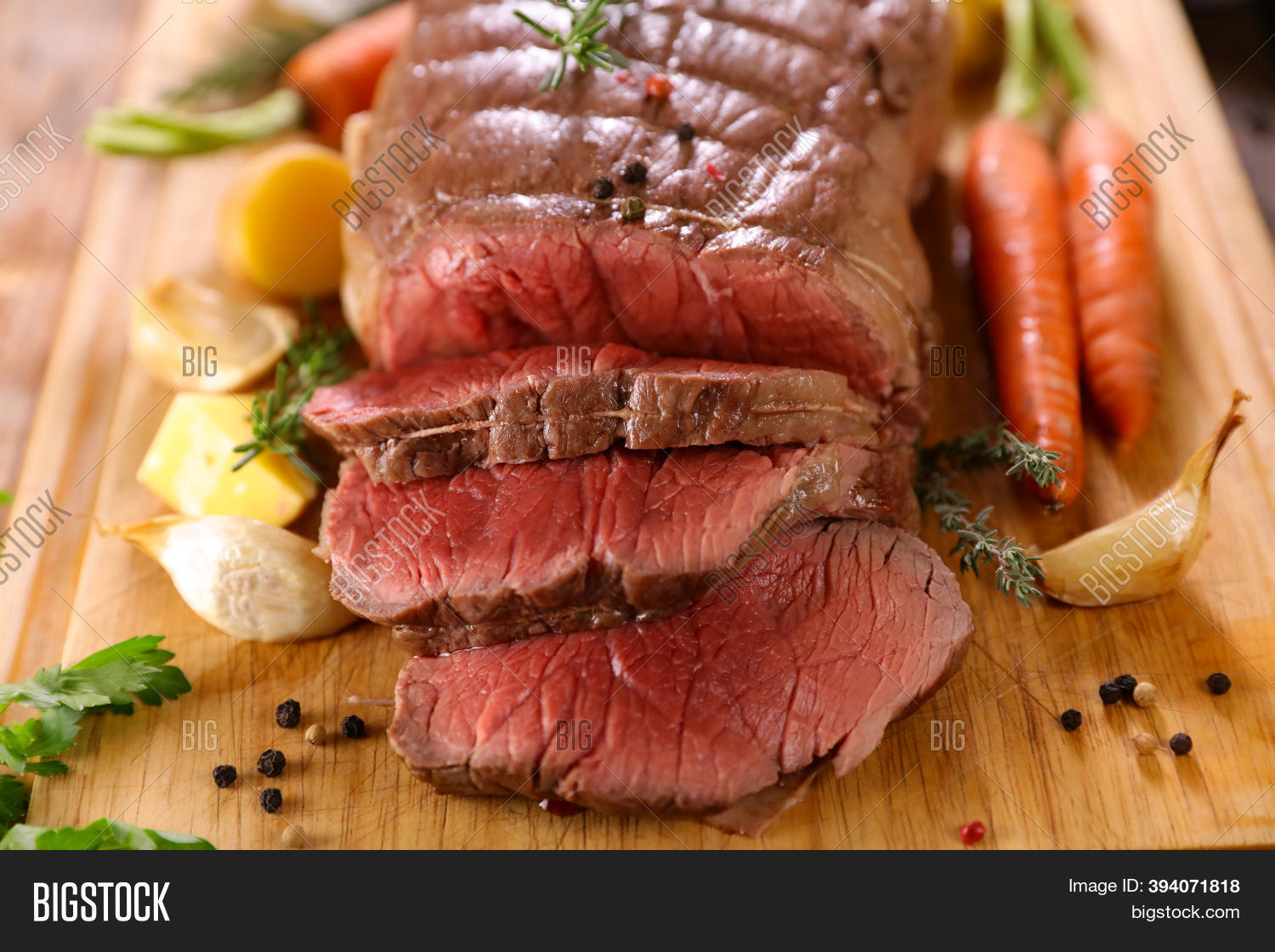Roast Beef Slices On Image & Photo (Free Trial) | Bigstock