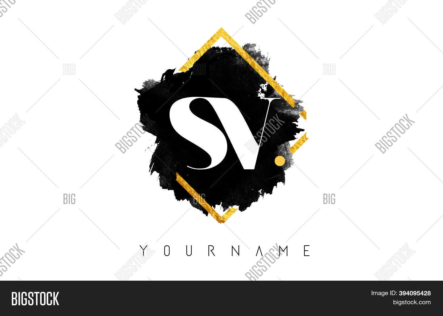 Sv S V Letters Logo Vector & Photo (Free Trial) | Bigstock