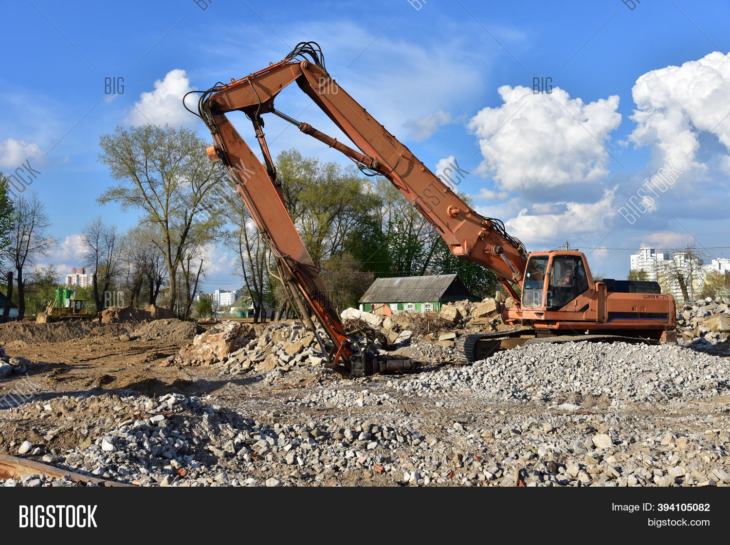 High Reach Excavator Image & Photo (Free Trial) | Bigstock