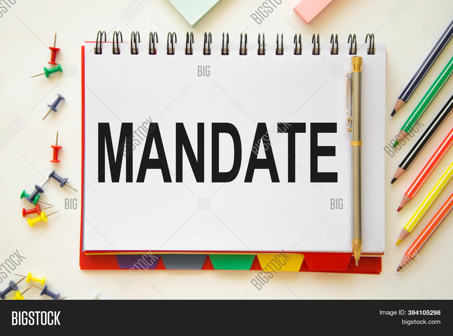 Word Mandate Written Image & Photo (Free Trial) | Bigstock