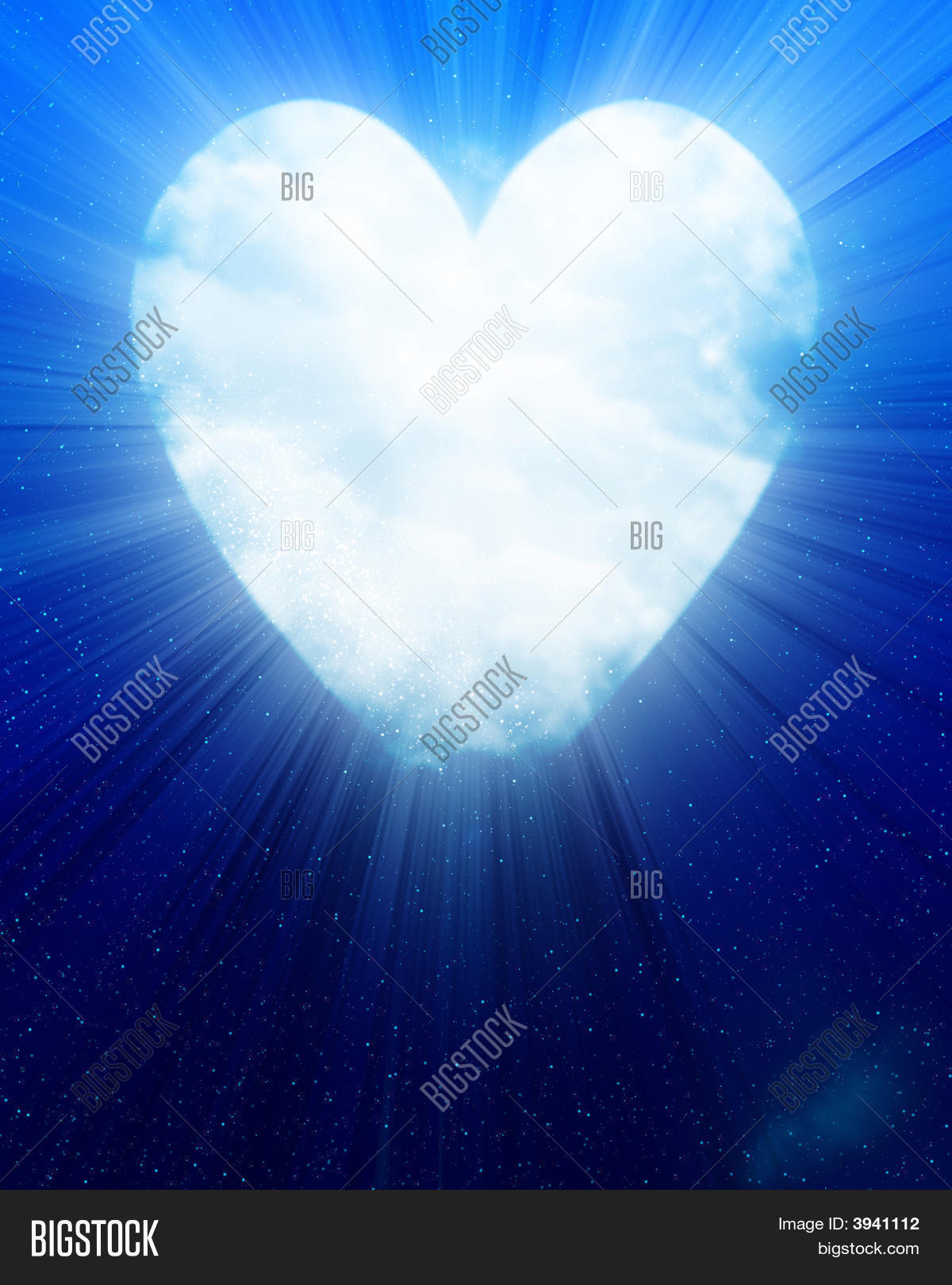 Heart Shaped Moon Blue Image & Photo (Free Trial) | Bigstock