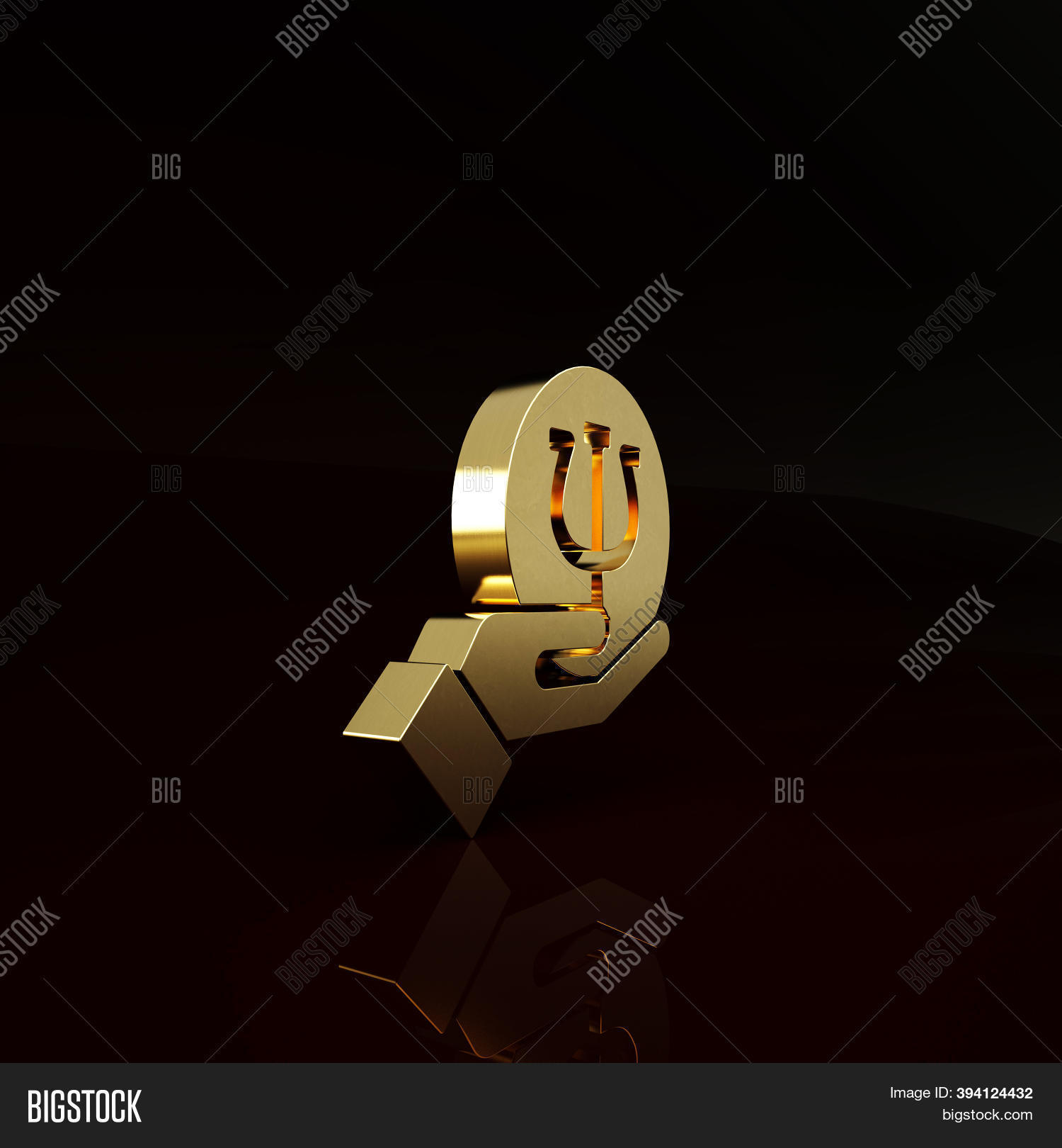 Gold Psychology Icon Image & Photo (Free Trial) | Bigstock