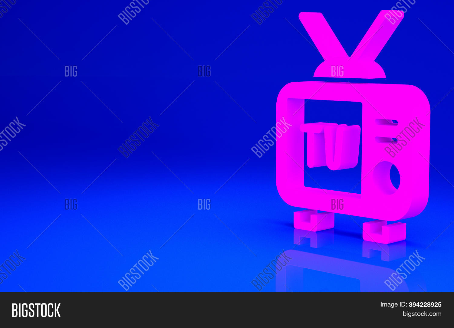 Pink Retro Tv Icon Image & Photo (Free Trial) | Bigstock