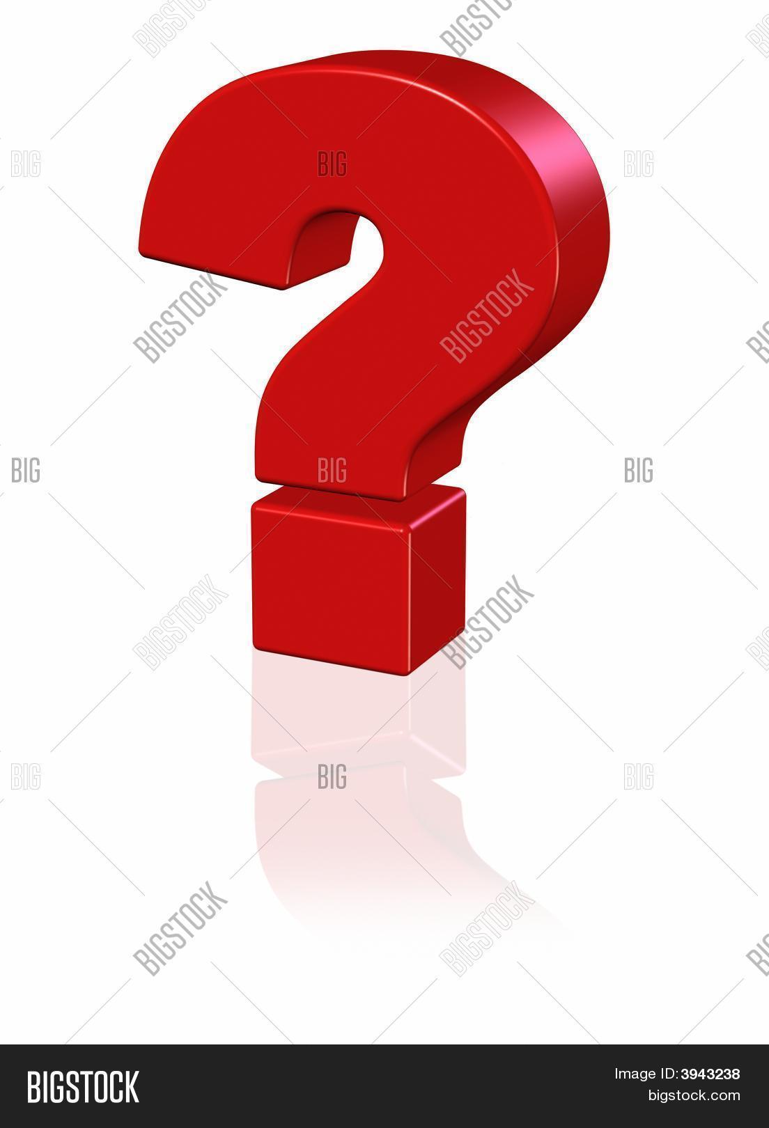 3D Red Question Mark Image & Photo (Free Trial) | Bigstock