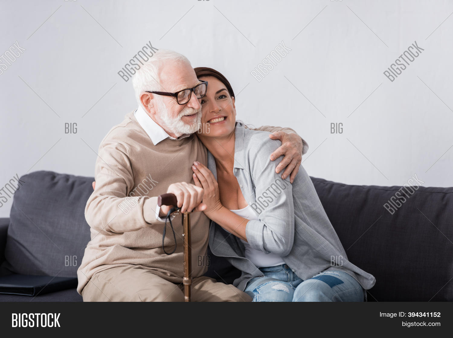 Elderly Man Hugging Image & Photo (Free Trial) | Bigstock