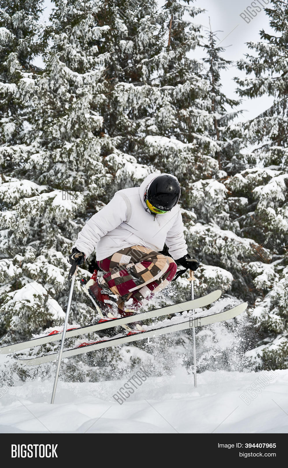 Male Skier White Image & Photo (Free Trial) | Bigstock