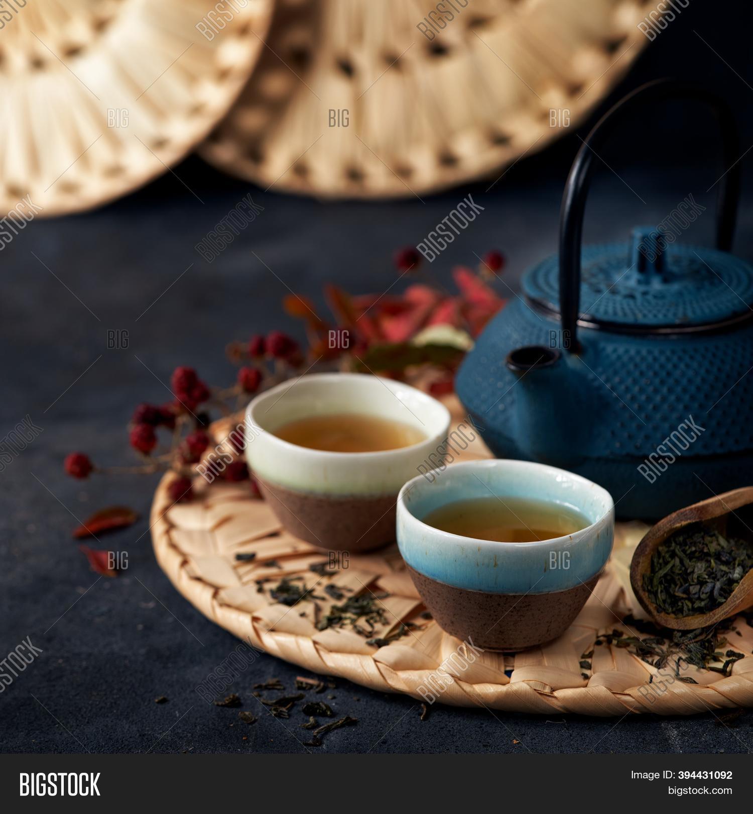 Green Tea Cups Teapot Image & Photo (Free Trial) | Bigstock