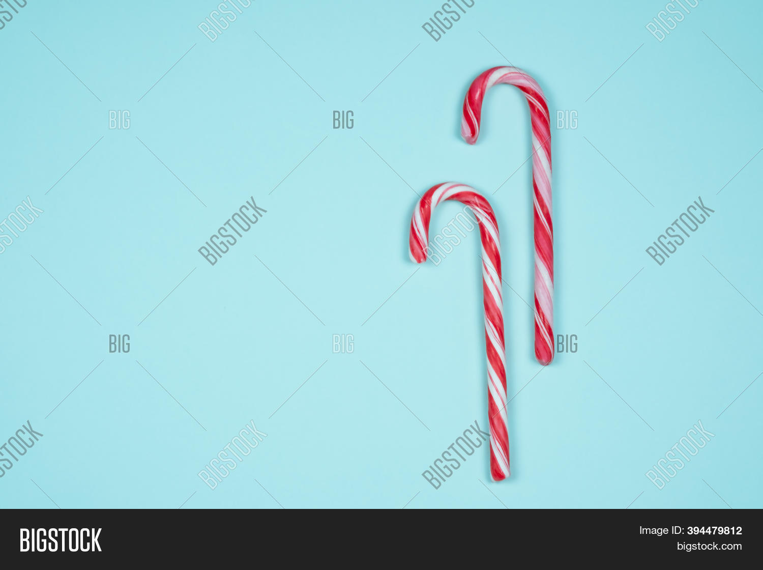 Two Candy Canes Close Image & Photo (Free Trial) | Bigstock