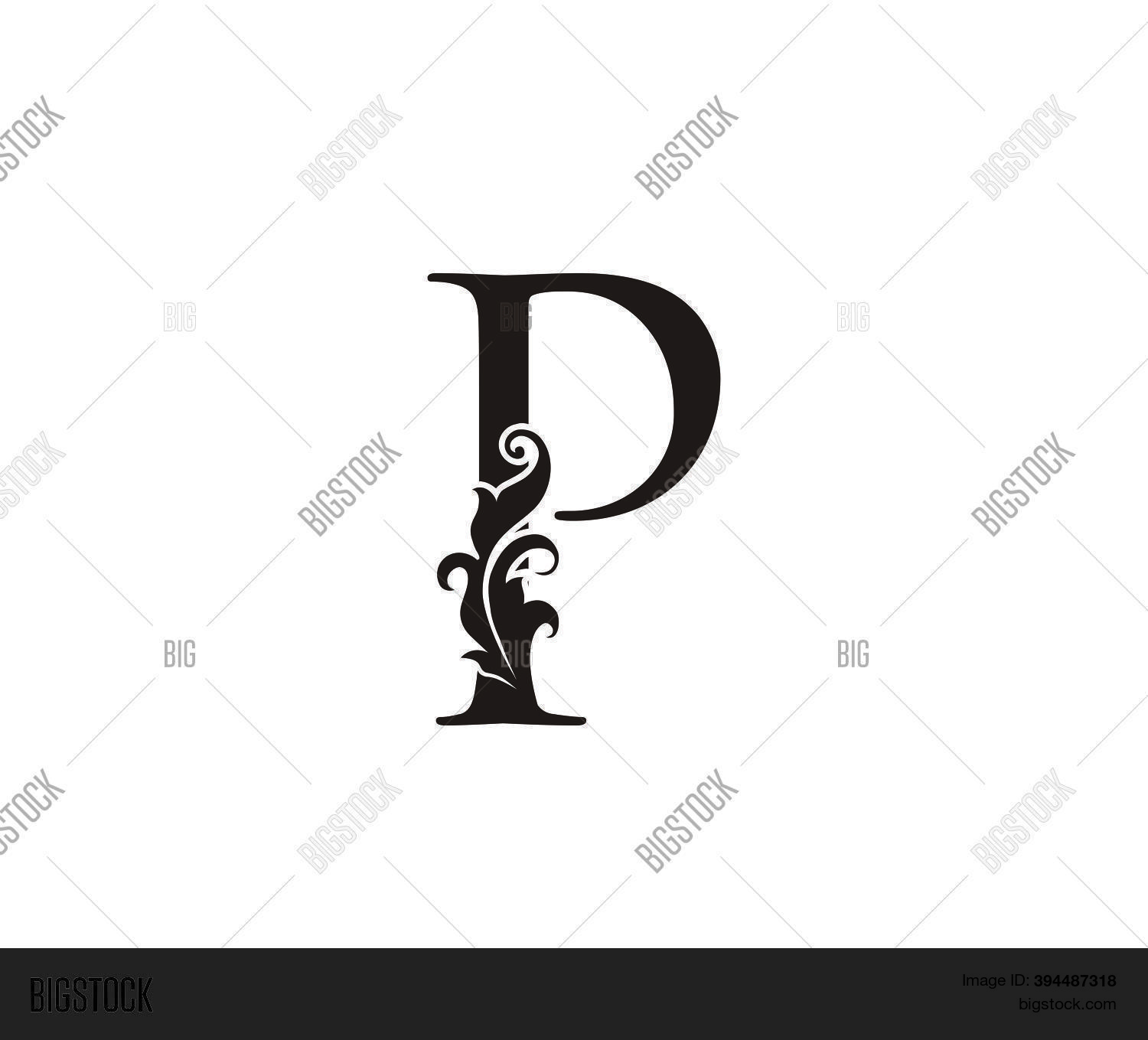 Classic P Letter Logo Vector & Photo (Free Trial) | Bigstock