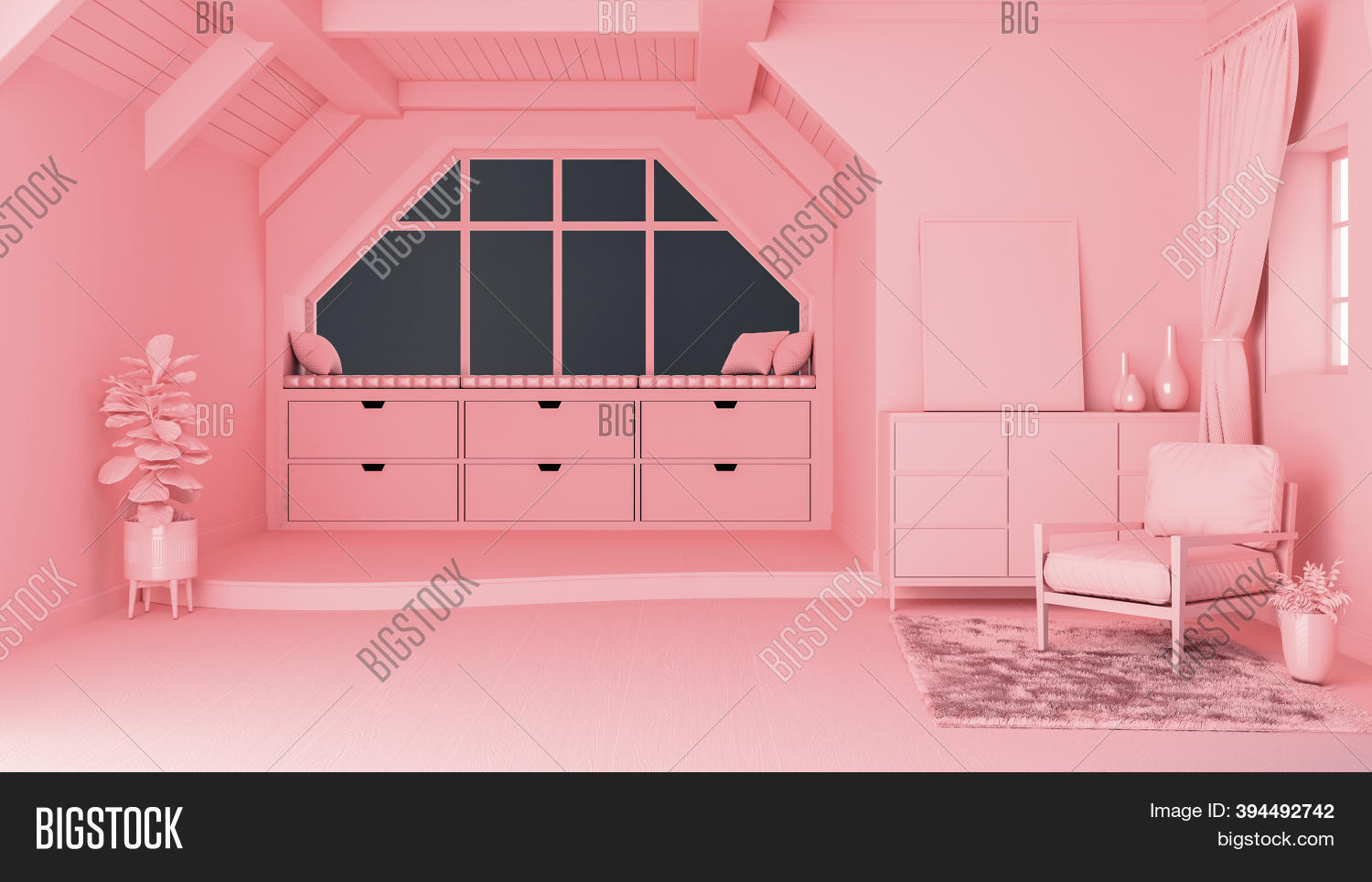 Pastel Pink Monotone Image & Photo (Free Trial) | Bigstock