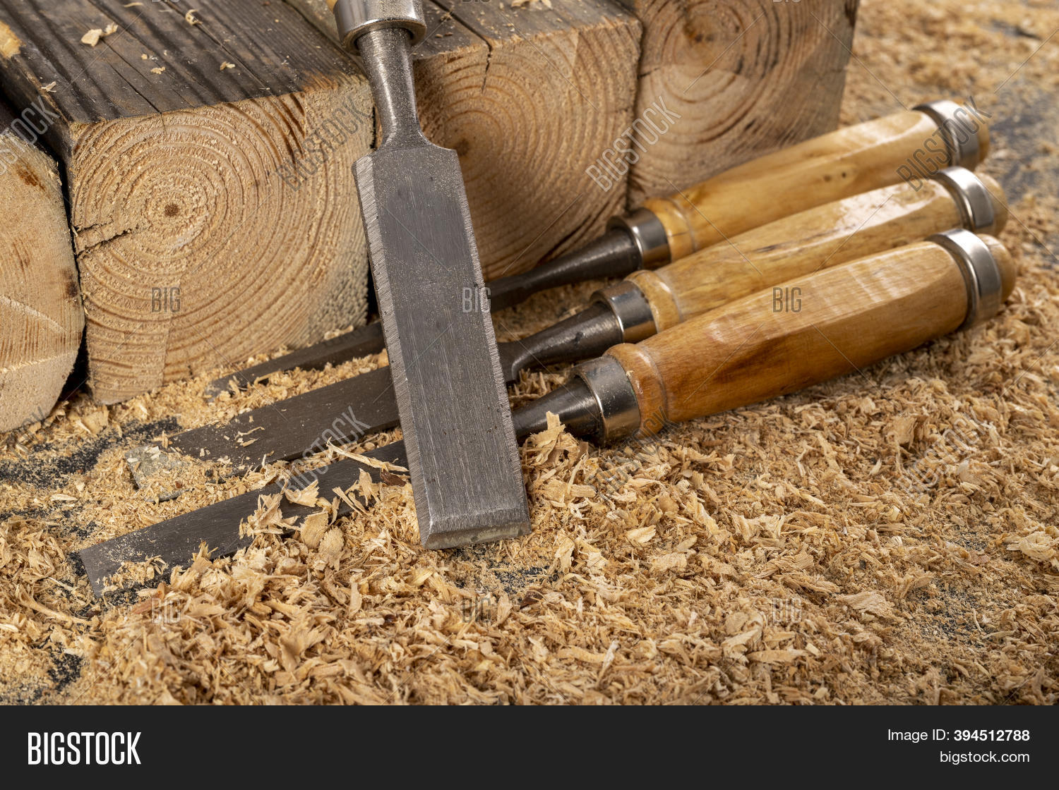 Wood Chisels Placed On Image & Photo (Free Trial) | Bigstock