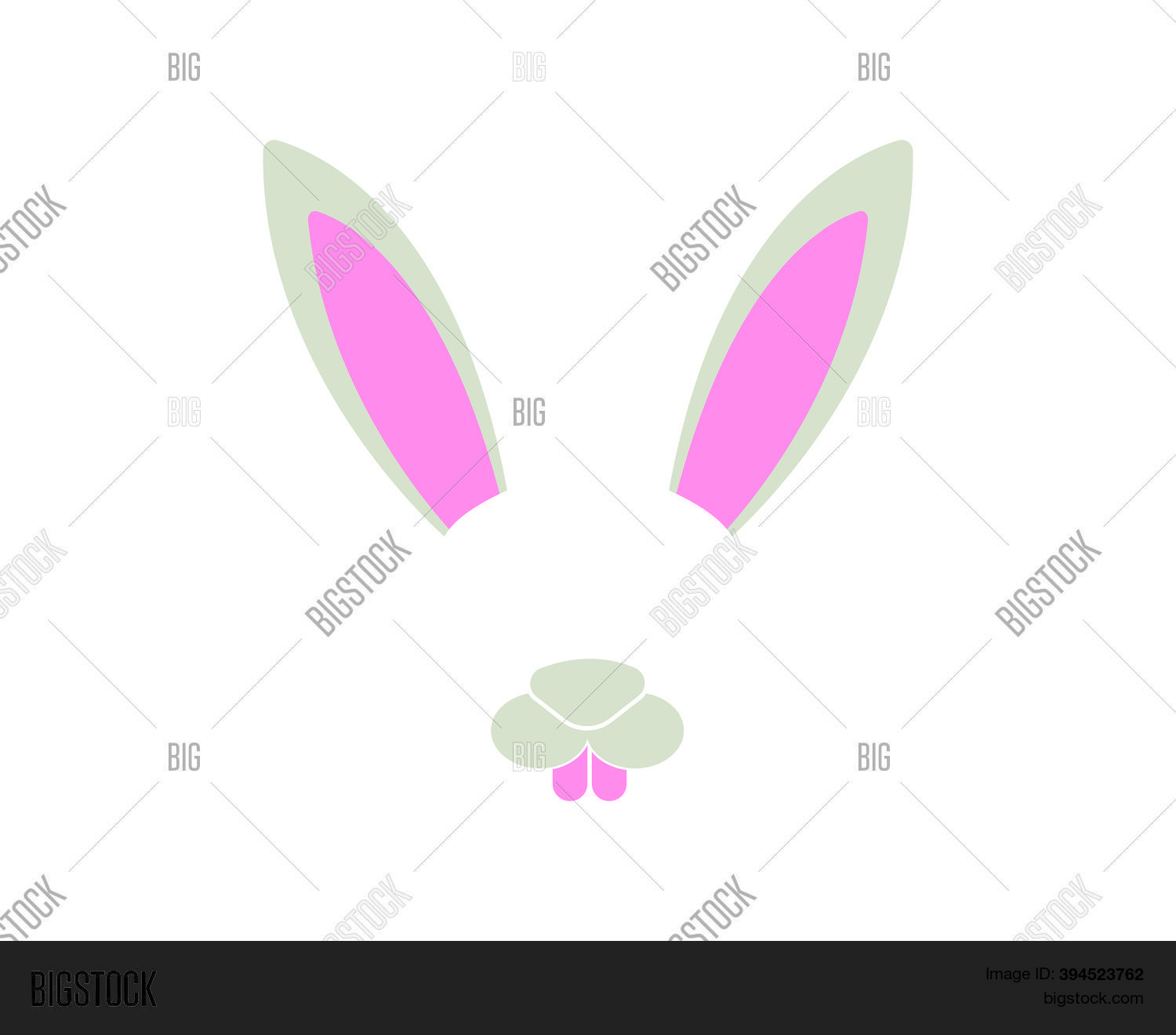 Rabbit Face Elements Vector & Photo (Free Trial) | Bigstock
